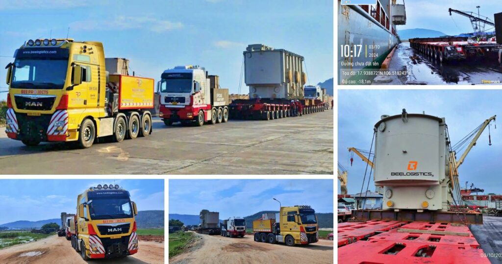 BEE LOGISTICS (Vietnam) successfully delivers 520-Ton Transformer to Quang Trach 2 Power Plant ...